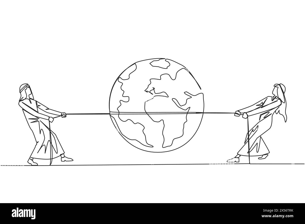 Line art animation earth two hi-res stock photography and images - Alamy