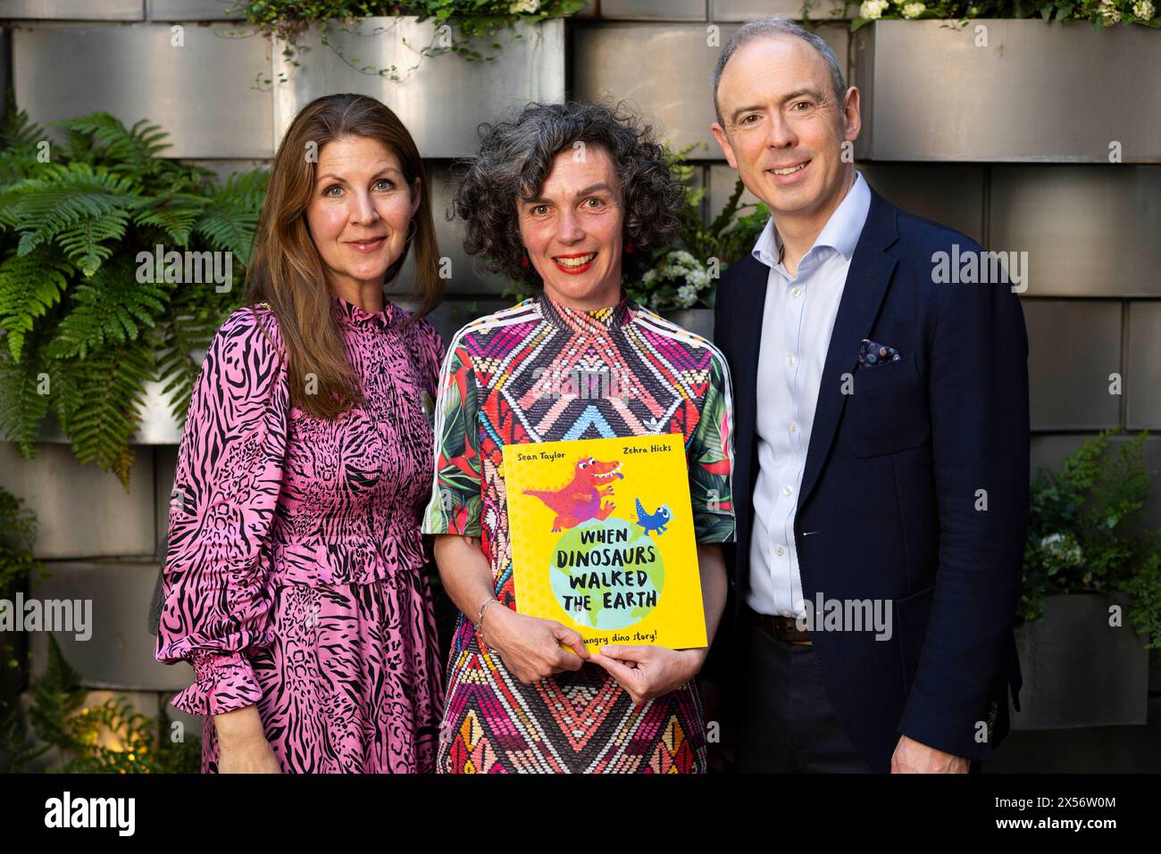 EDITORIAL USE ONLY This year's winning illustrator, Zehra Hicks (centre ...