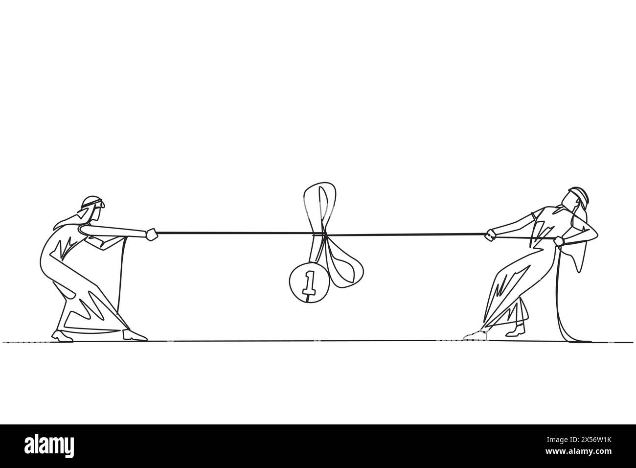 Man pull a rope silhouette hi-res stock photography and images - Alamy