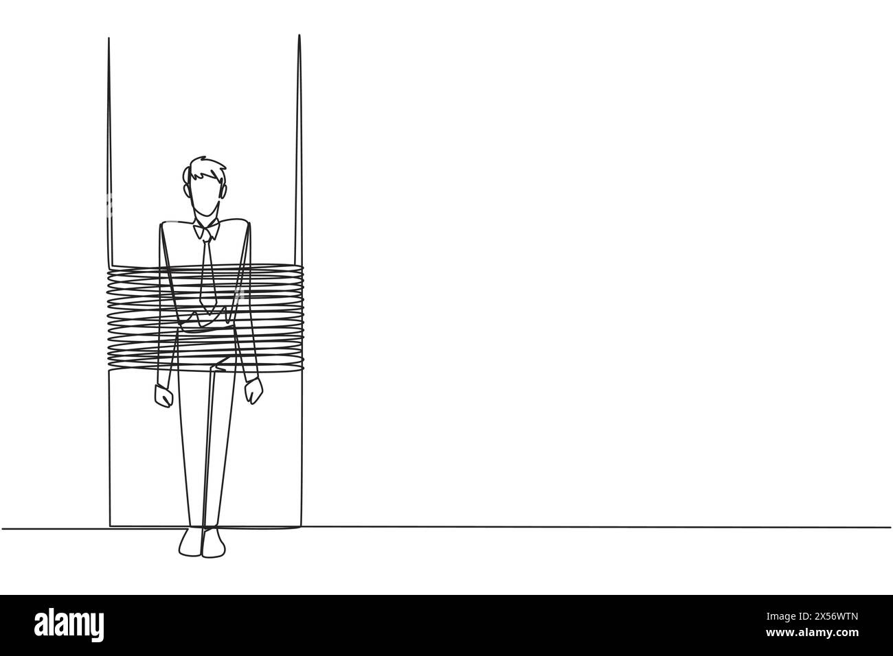 Man tied to the column hi-res stock photography and images - Alamy