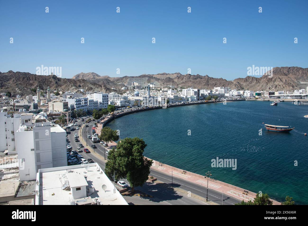 The Mutrah Corniche and Gulf of Oman, Muscat, Oman Stock Photo - Alamy
