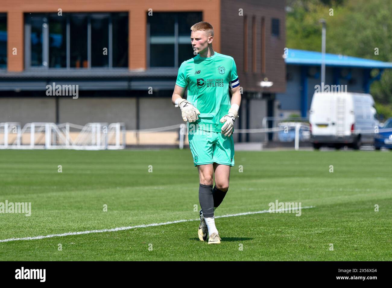 Landore, Swansea, Wales. 7 May 2024. Goalkeeper Luke Armstrong of ...