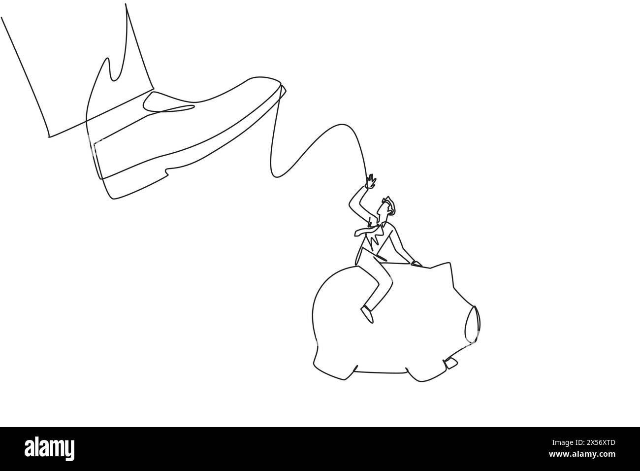 Money runs out Stock Vector Images - Alamy