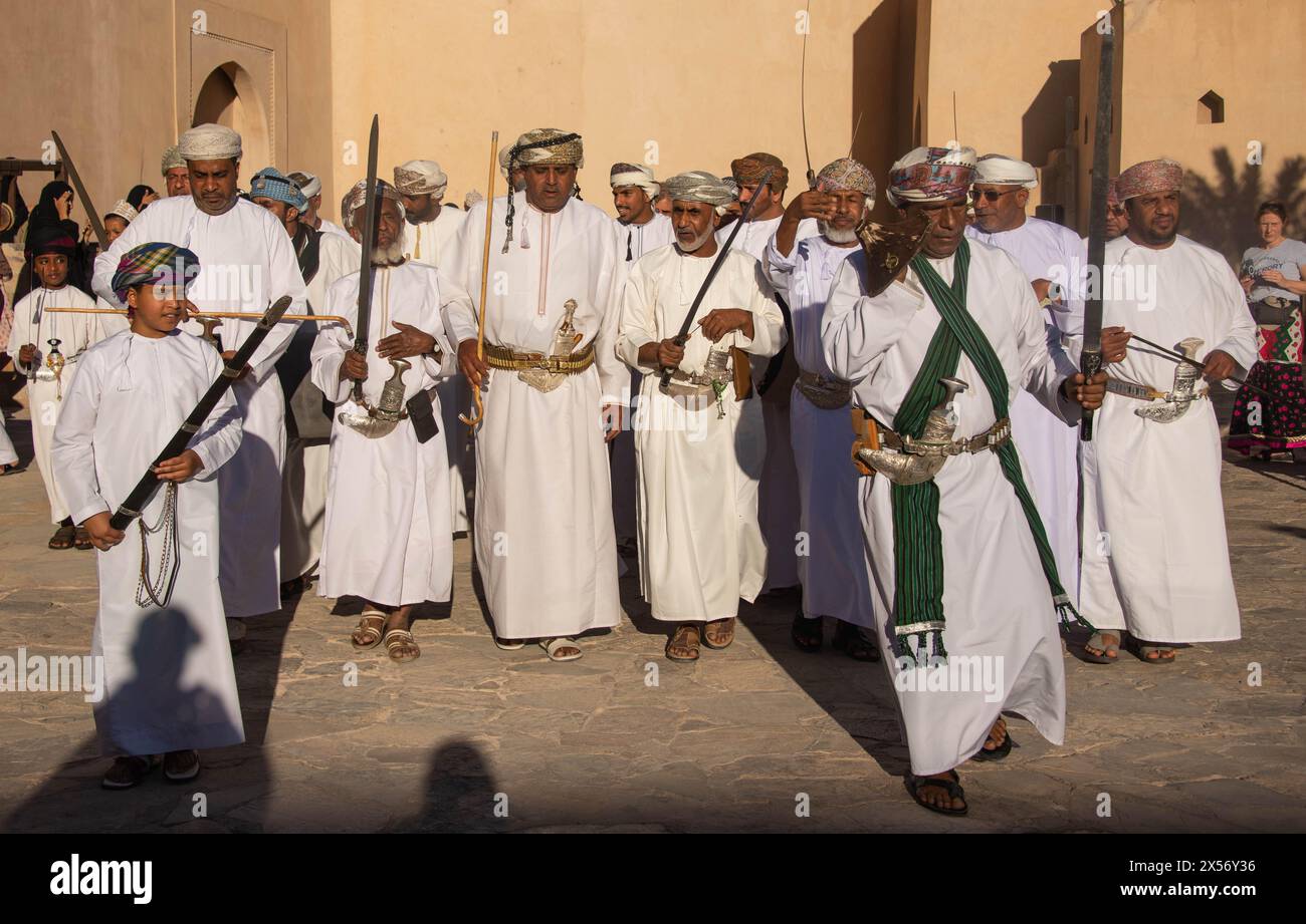 Traditional omani sword dance hi-res stock photography and images - Alamy