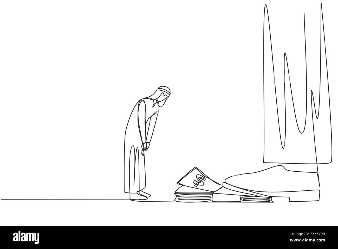 Giant foot stepping on man hi-res stock photography and images - Alamy