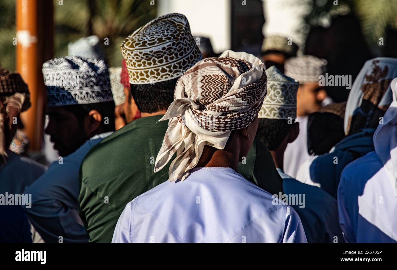 Scenes from the chaotic goat market, Nizwa, Oman Stock Photo - Alamy