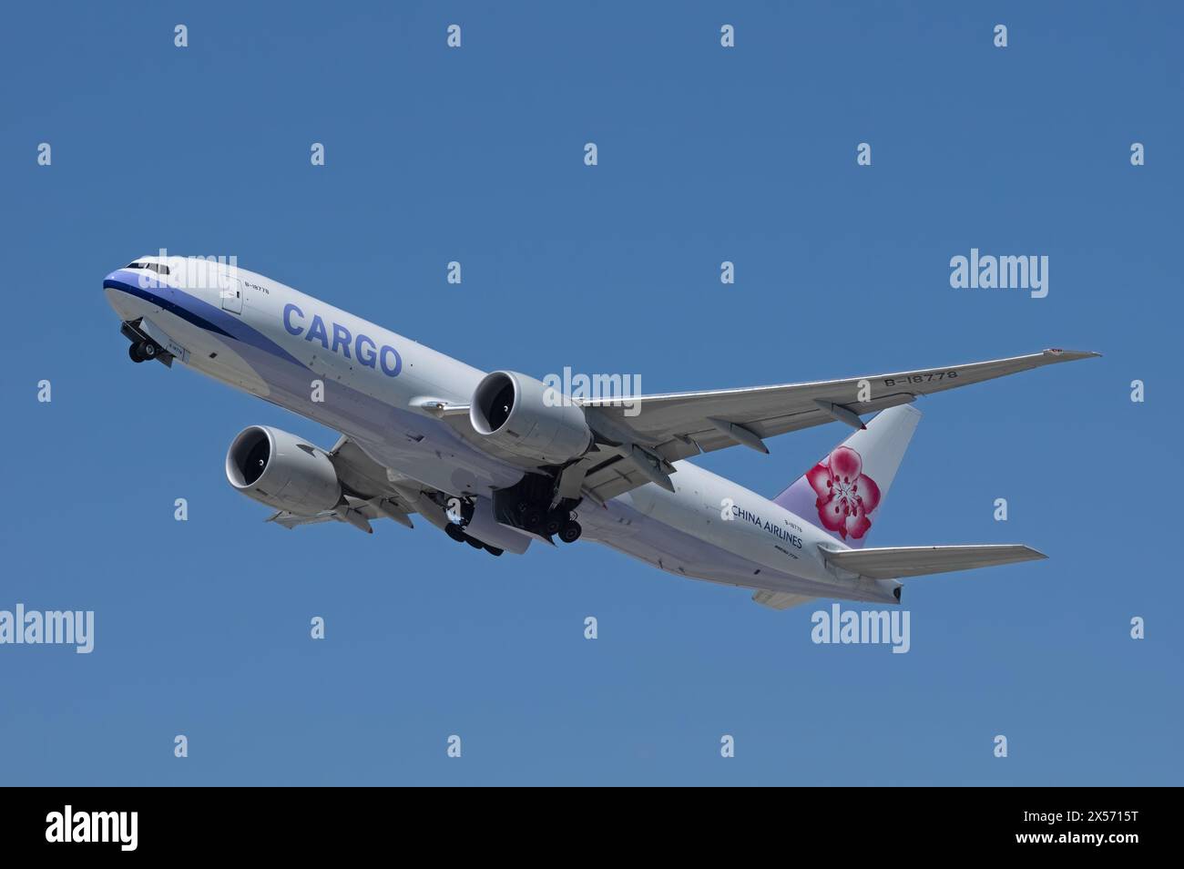 China Airlines Cargo Boeing 777F with registration B-18778 shown ...