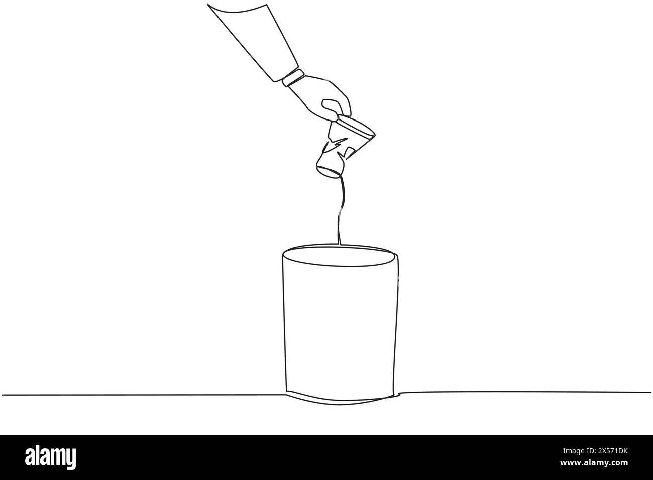 Crushed paper cup Stock Vector Images - Alamy