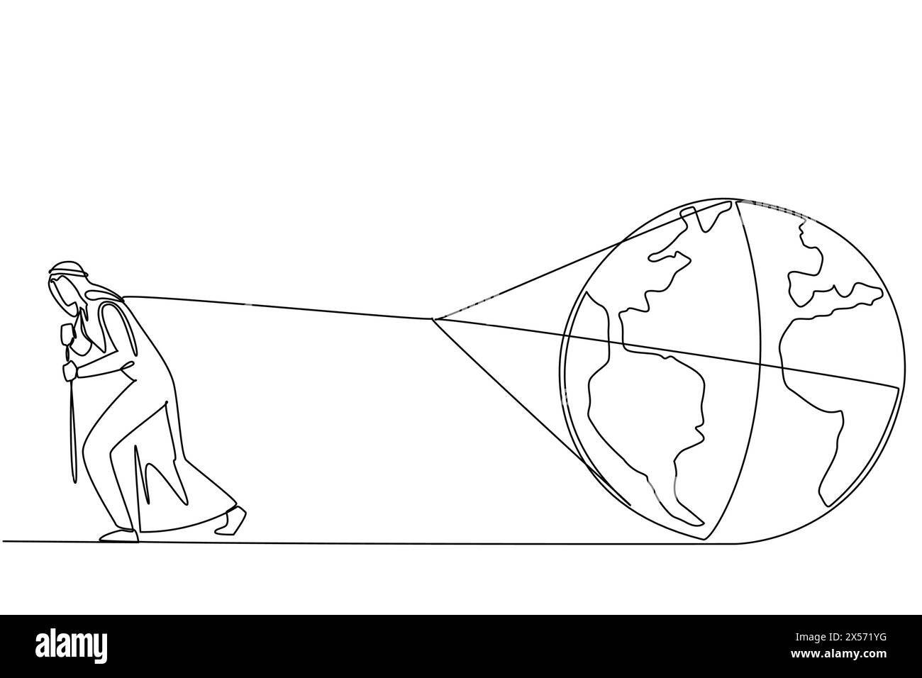 Single continuous line drawing The struggle knows no fatigue. Play an ...