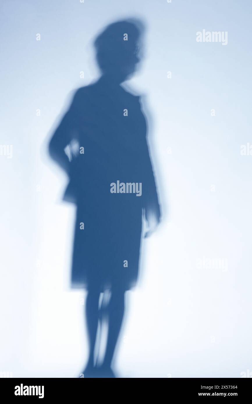 Shadow, old woman, retired Stock Photo - Alamy