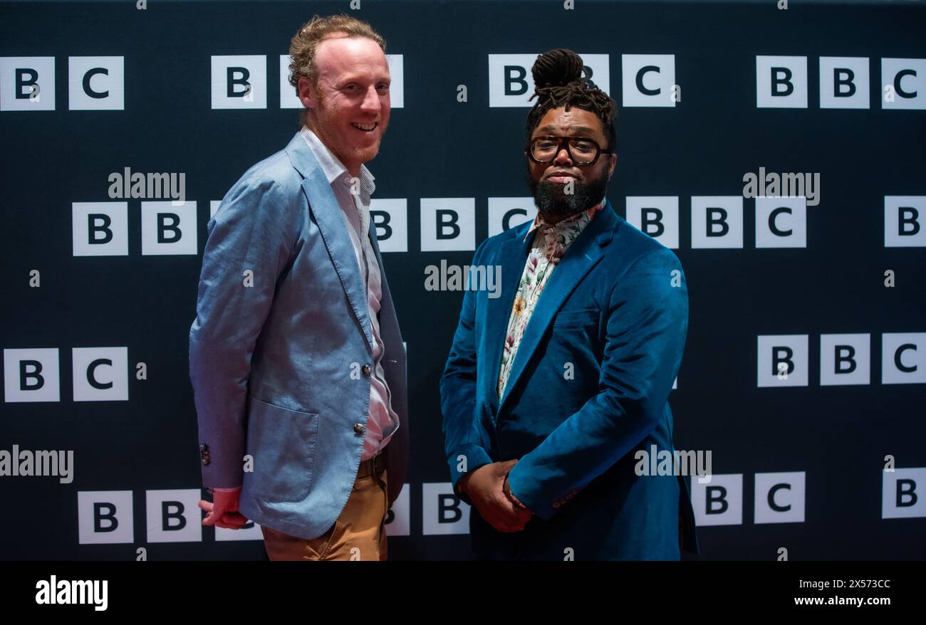 (L) Toby Bruce exec Producer and (R) Barrington Robinson Pose on the ...