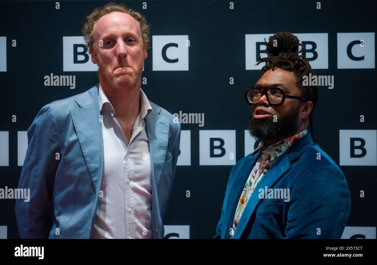(L) Toby Bruce exec Producer and (R) Barrington Robinson Pose on the ...
