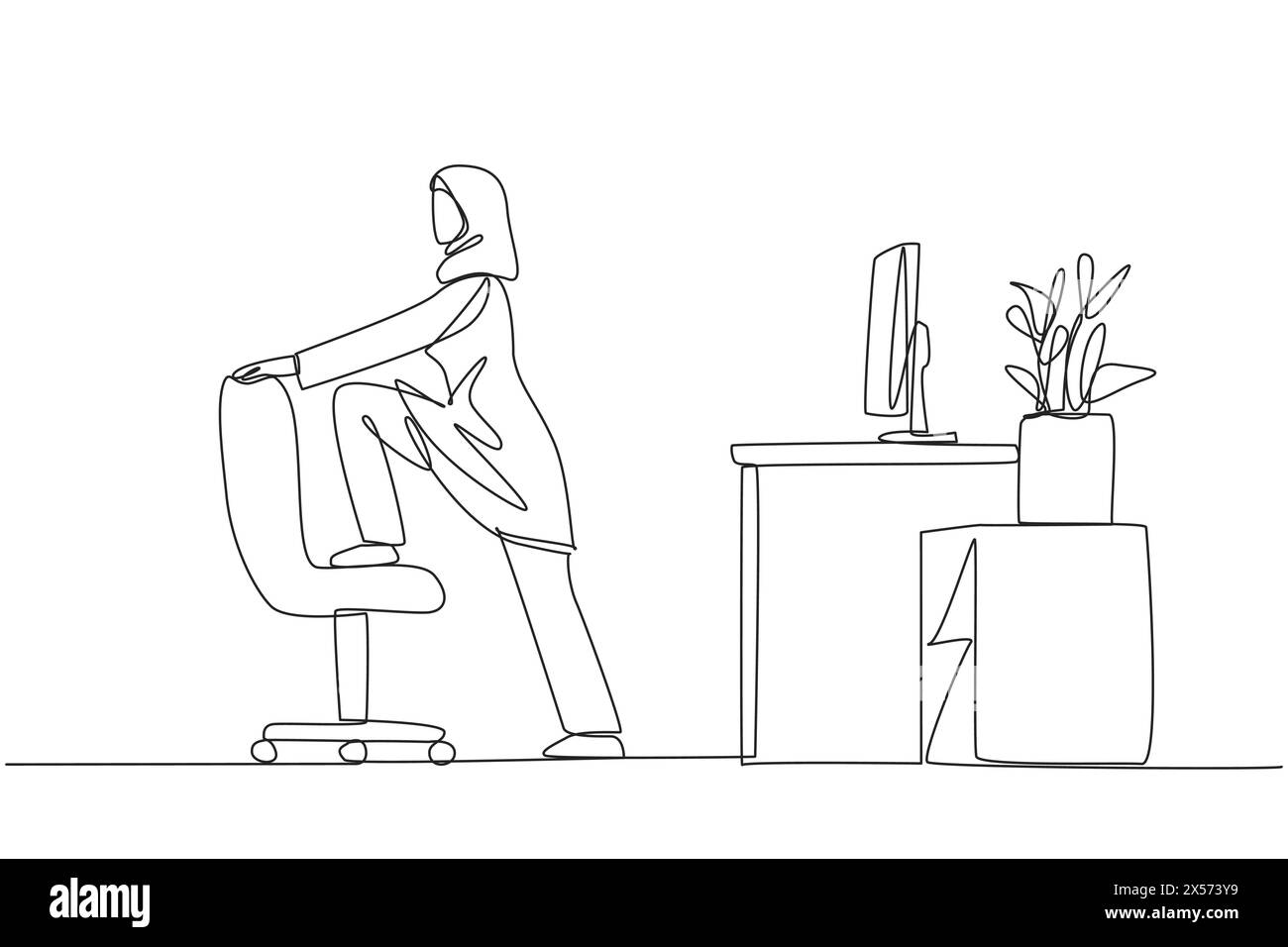 Exercise standing leg lift Stock Vector Images - Alamy