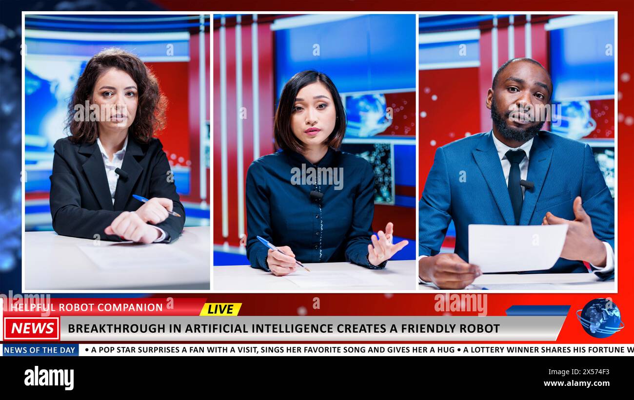 TV presenters talk about AI innovation on live expert show, IT ...