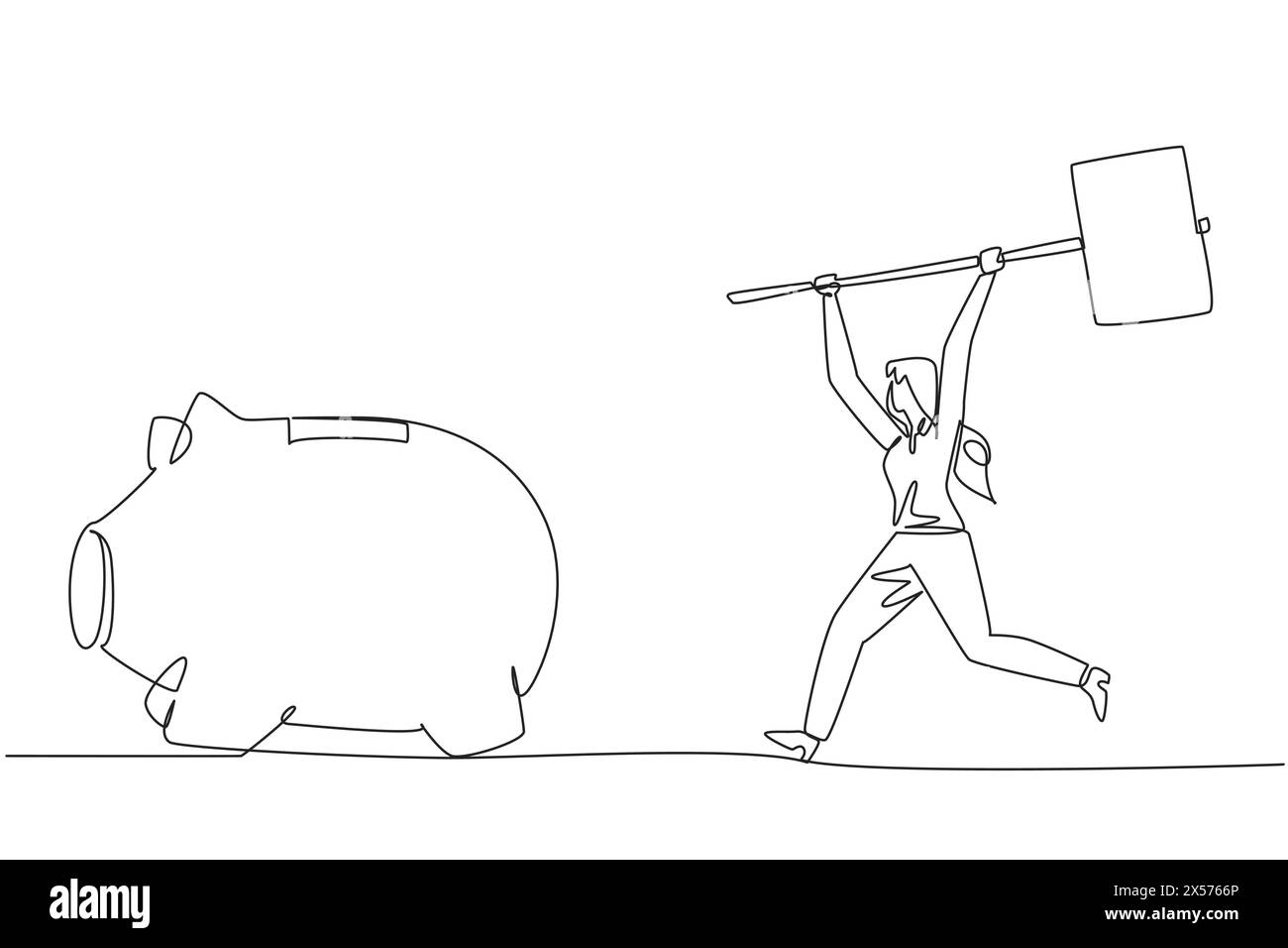 Woman out for a run Stock Vector Images - Alamy