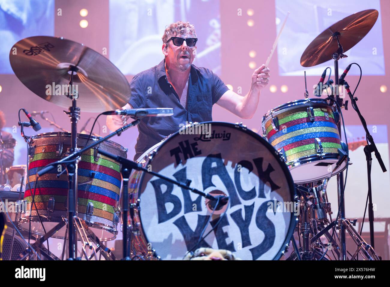 Patrick Carney of The Black Keys on stage at O2 Academy Brixton, London ...