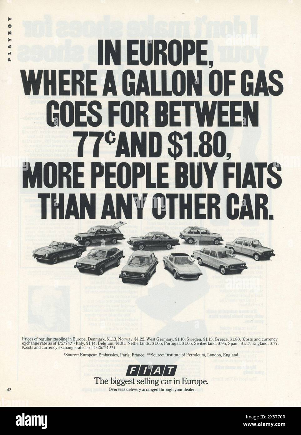 Vintage "Playboy" magazine May 1974 issue advert, USA Stock Photo - Alamy