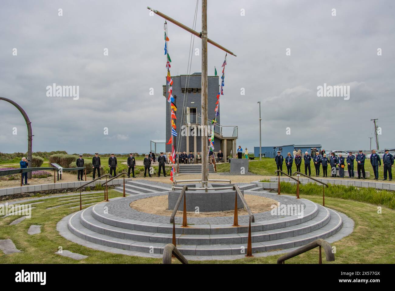 Old Head of Kinsale Signal Tower, RMS Lusitania remembrance ceremony ...