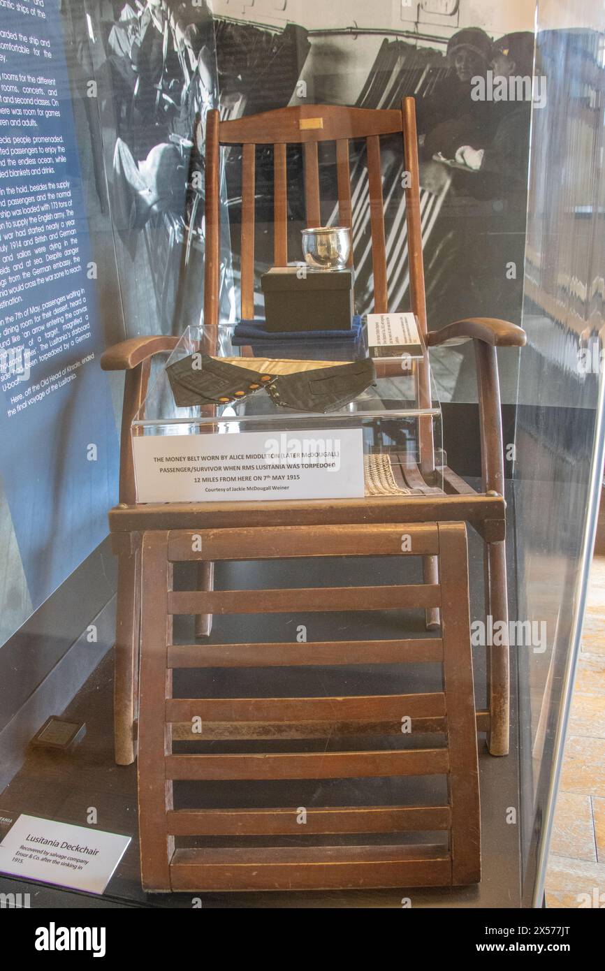 Lusitania deck chair hi-res stock photography and images - Alamy