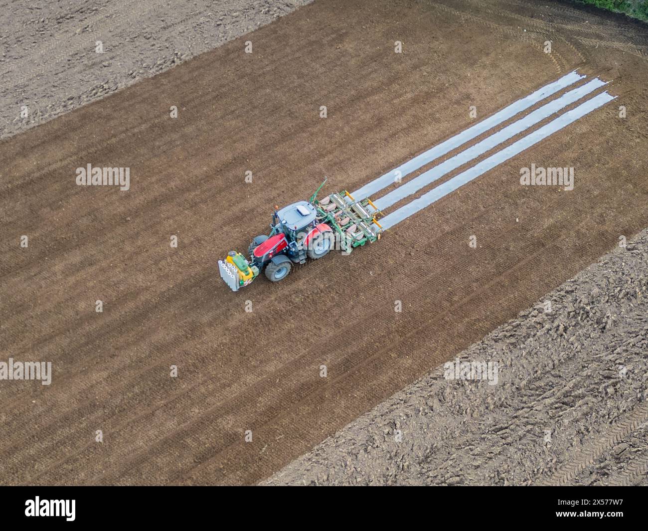 Sowing maize for winter cattle fodder, May 2024 Stock Photo - Alamy