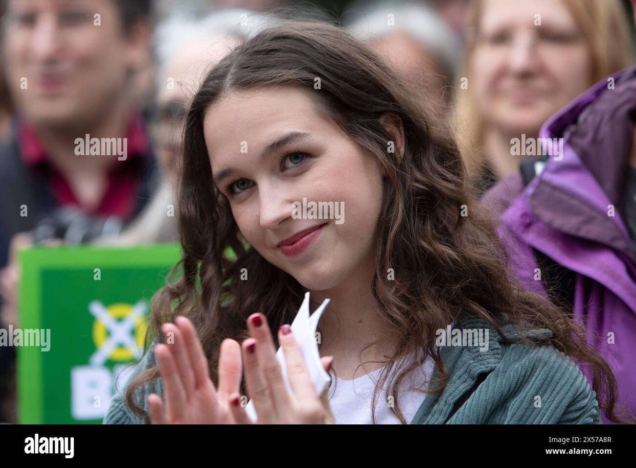 Vienna, Austria. 07th May, 2024. AUSTRIA; VIENNA; 20240507; The Green Party's top candidate for ...