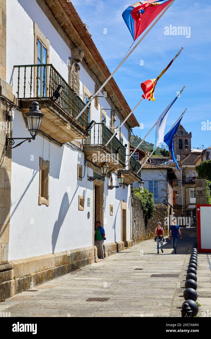 Town hall, Baiona, Bayona, Pontevedra, Galicia, Spain Stock Photo - Alamy