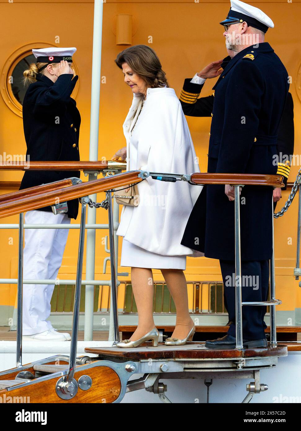 Stockholm, Schweden. 07th May, 2024. Queen Silvia leave the reception ...