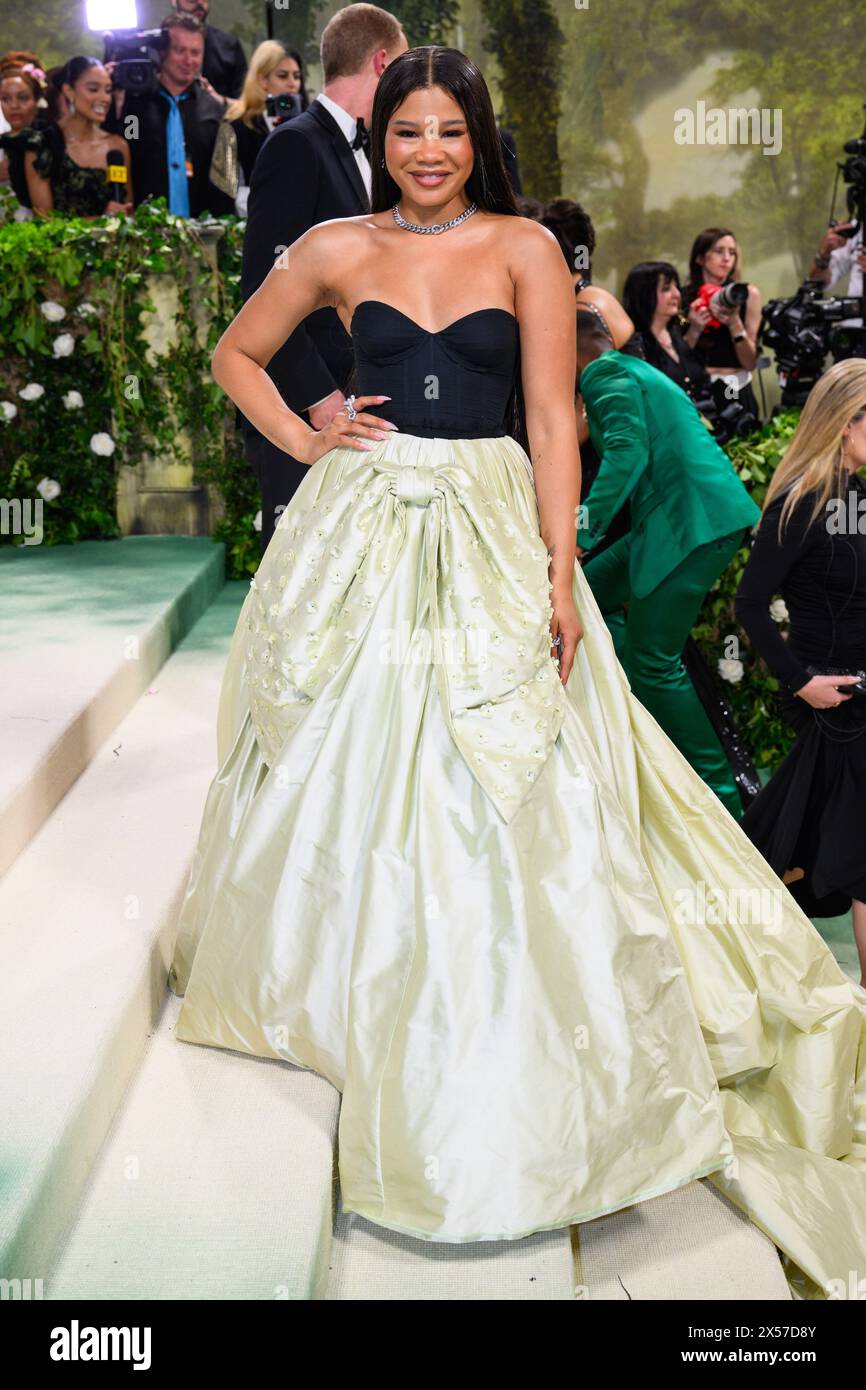 New York, USA. 6 May 2024. Storm Reid attending the Metropolitan Museum ...