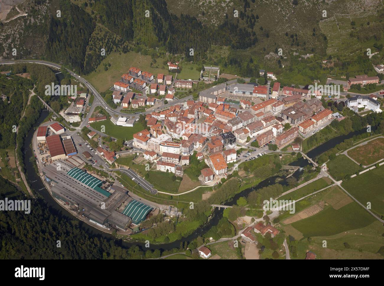 Urola river, Zestoa, Guipuzcoa, Basque Country, Spain Stock Photo - Alamy