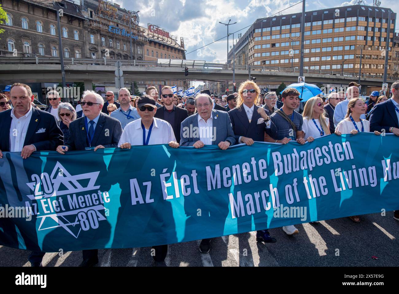 Jewish March of the Living , Budapest, Hungary UNGARN, 05.05.2024 ...