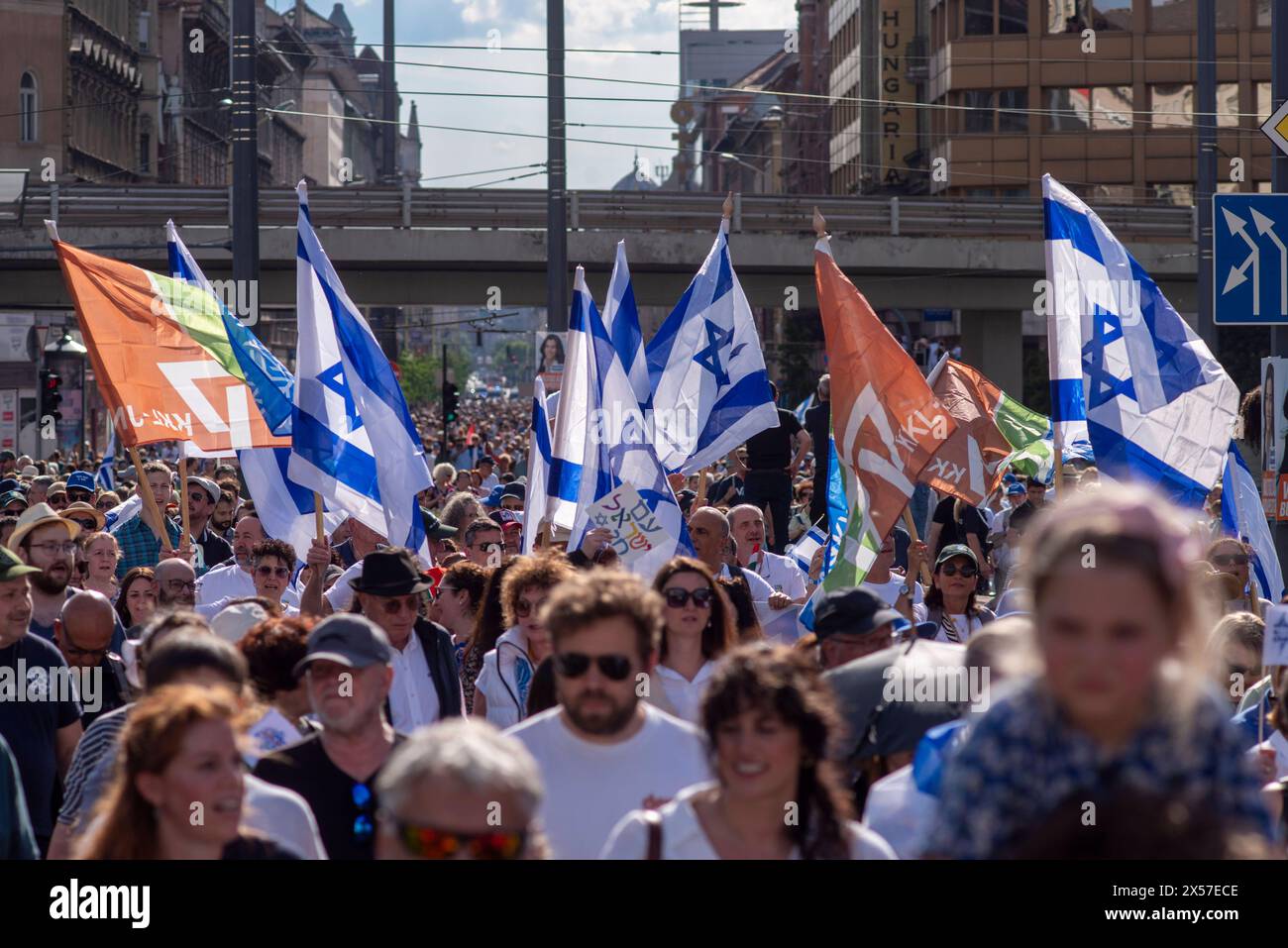 Jewish March of the Living , Budapest, Hungary UNGARN, 05.05.2024 ...