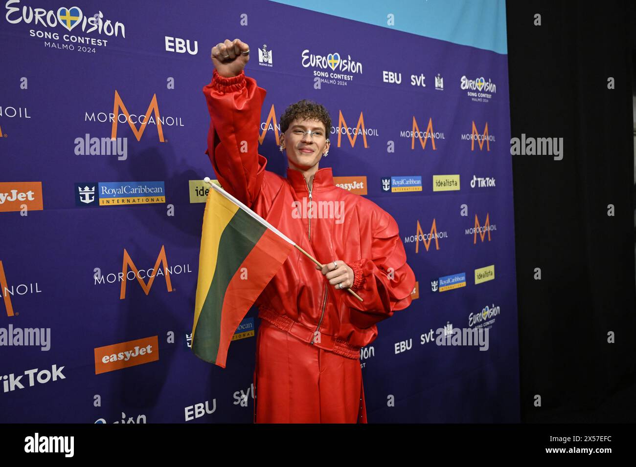 MALMÖ, SWEDEN 20240507Silvester Belt representing Lithuania with the ...