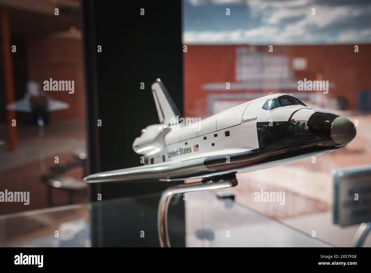 Space Shuttle Endeavour Model Displayed in Museum Setting, Arizona ...