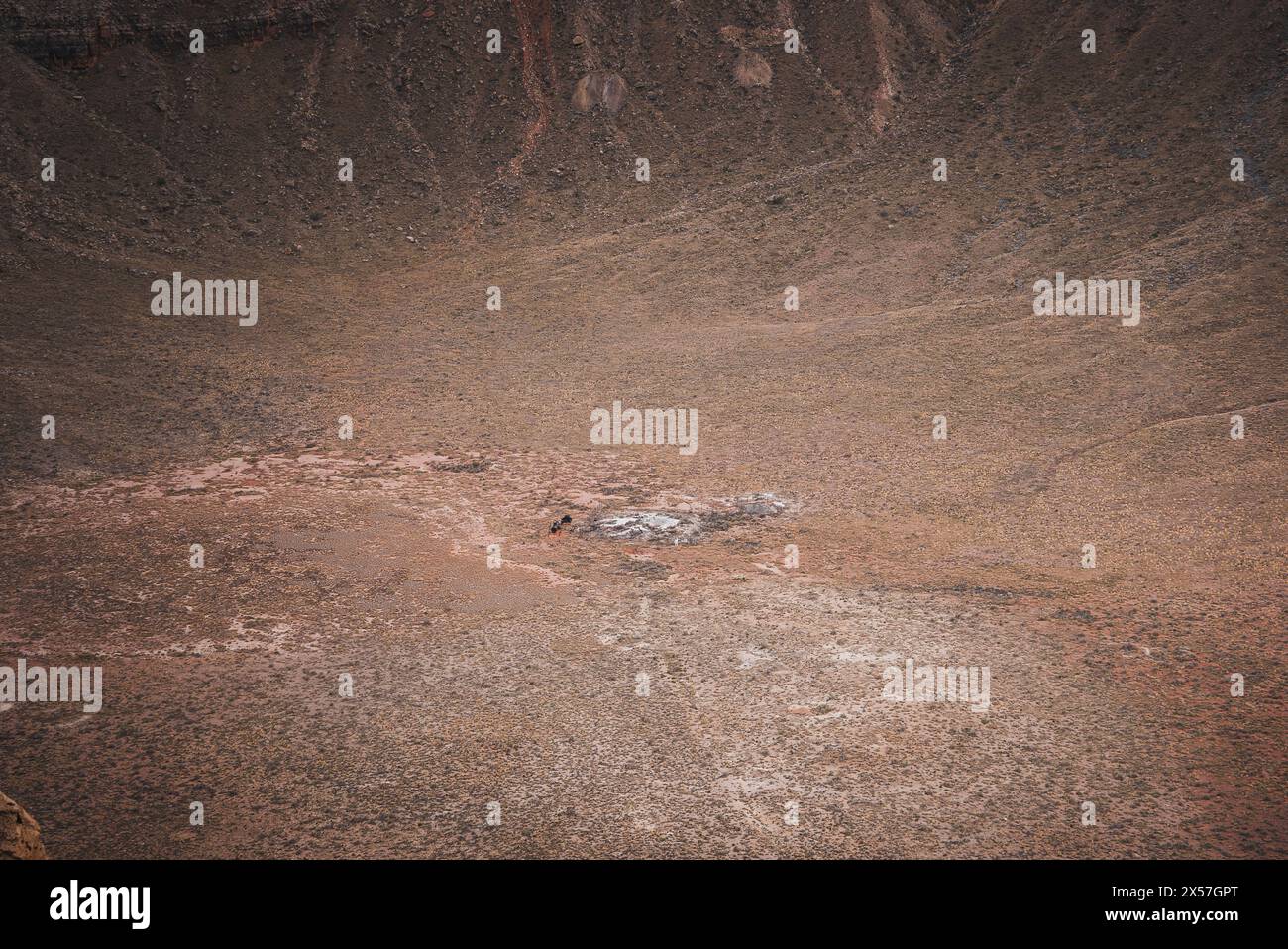 Meteor Crater Barren Landscape of Arizona's Geological Wonder Stock ...