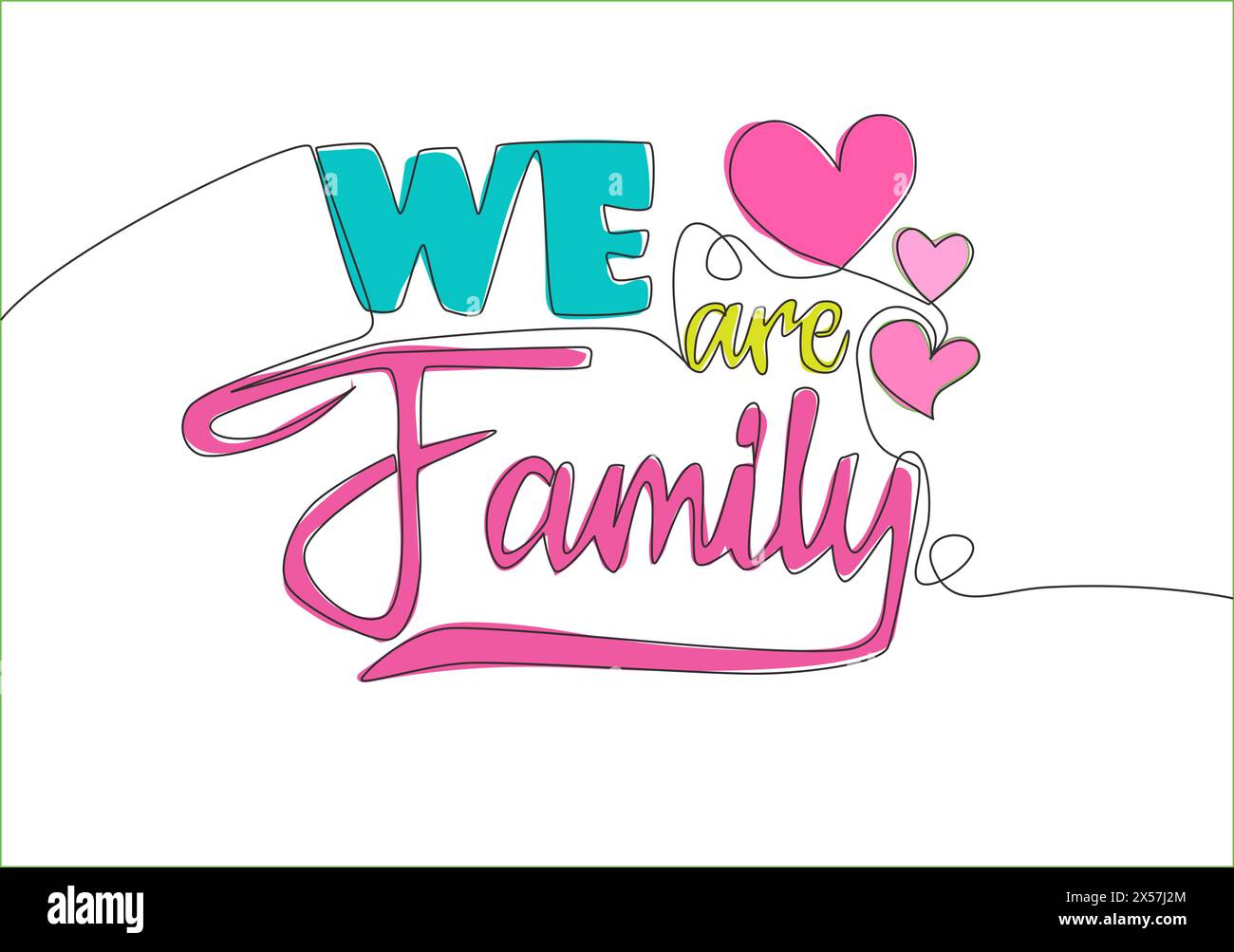 Single continuous line drawing of motivational and inspirational ...