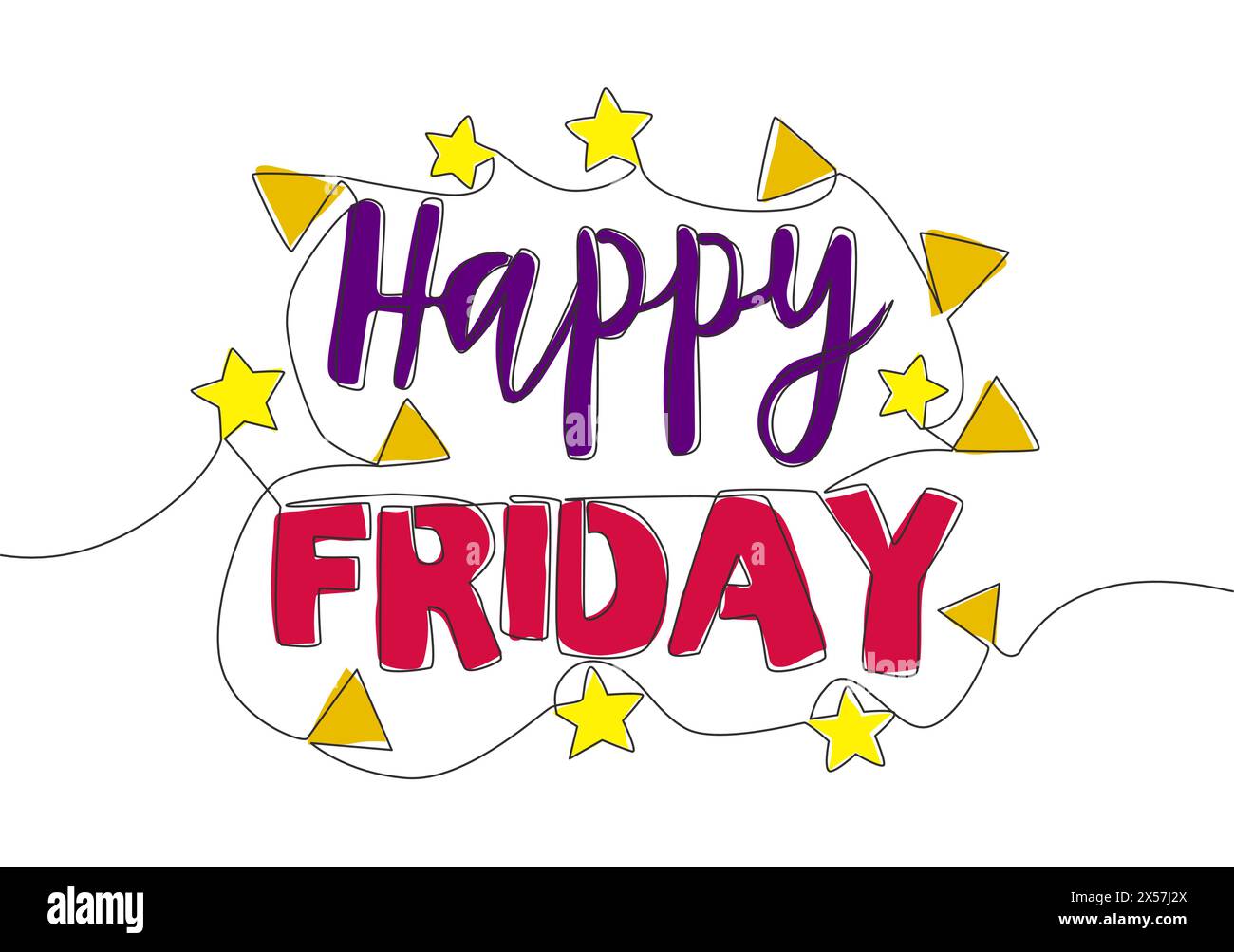 One continuous line drawing of motivational and inspirational lettering ...