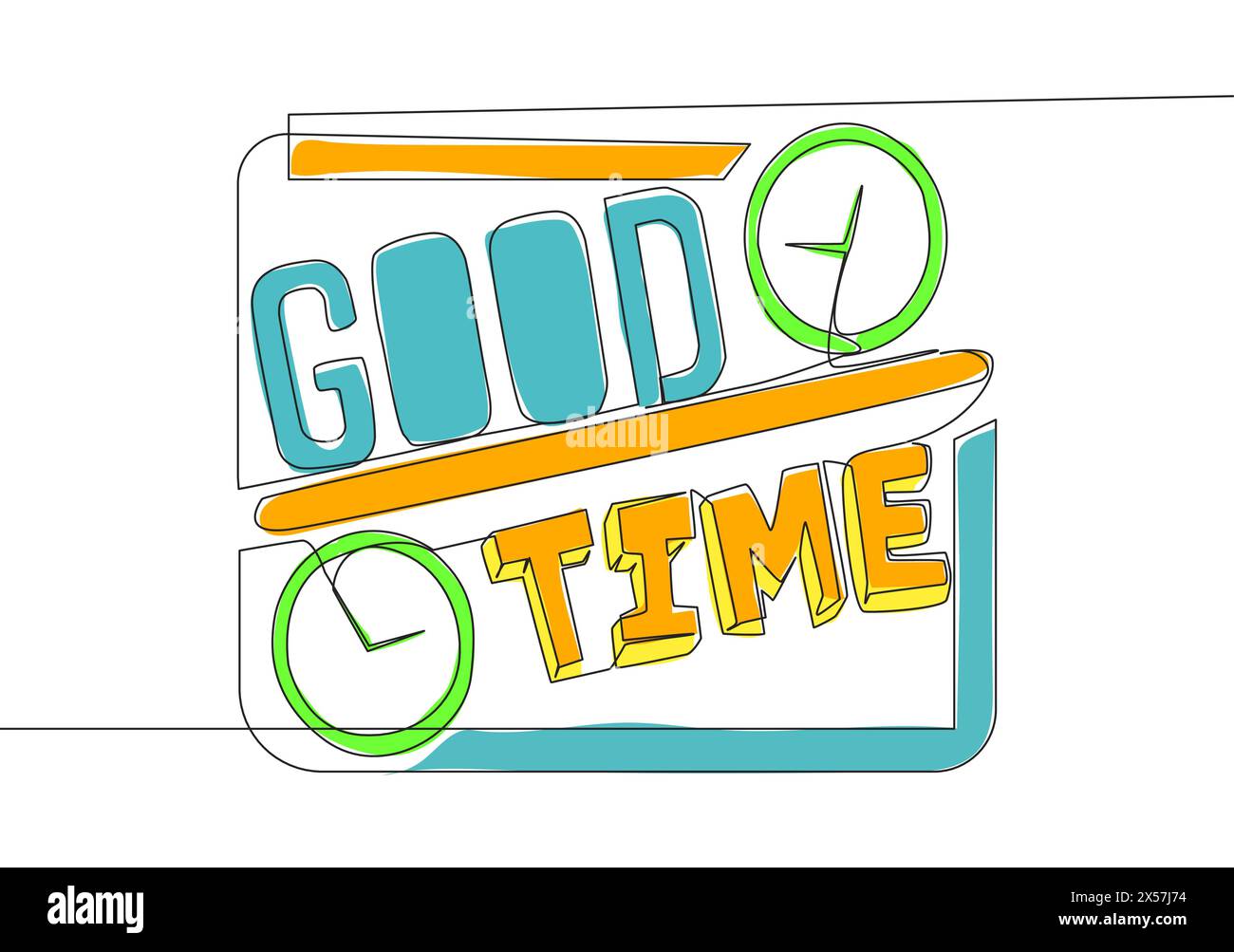 One continuous line drawing of motivational and inspirational lettering ...