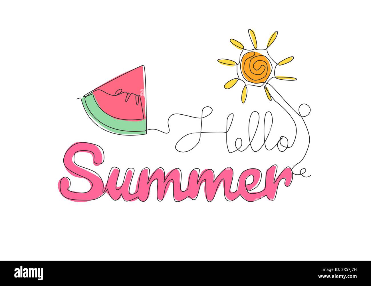 Hello lettering design one Stock Vector Images - Alamy