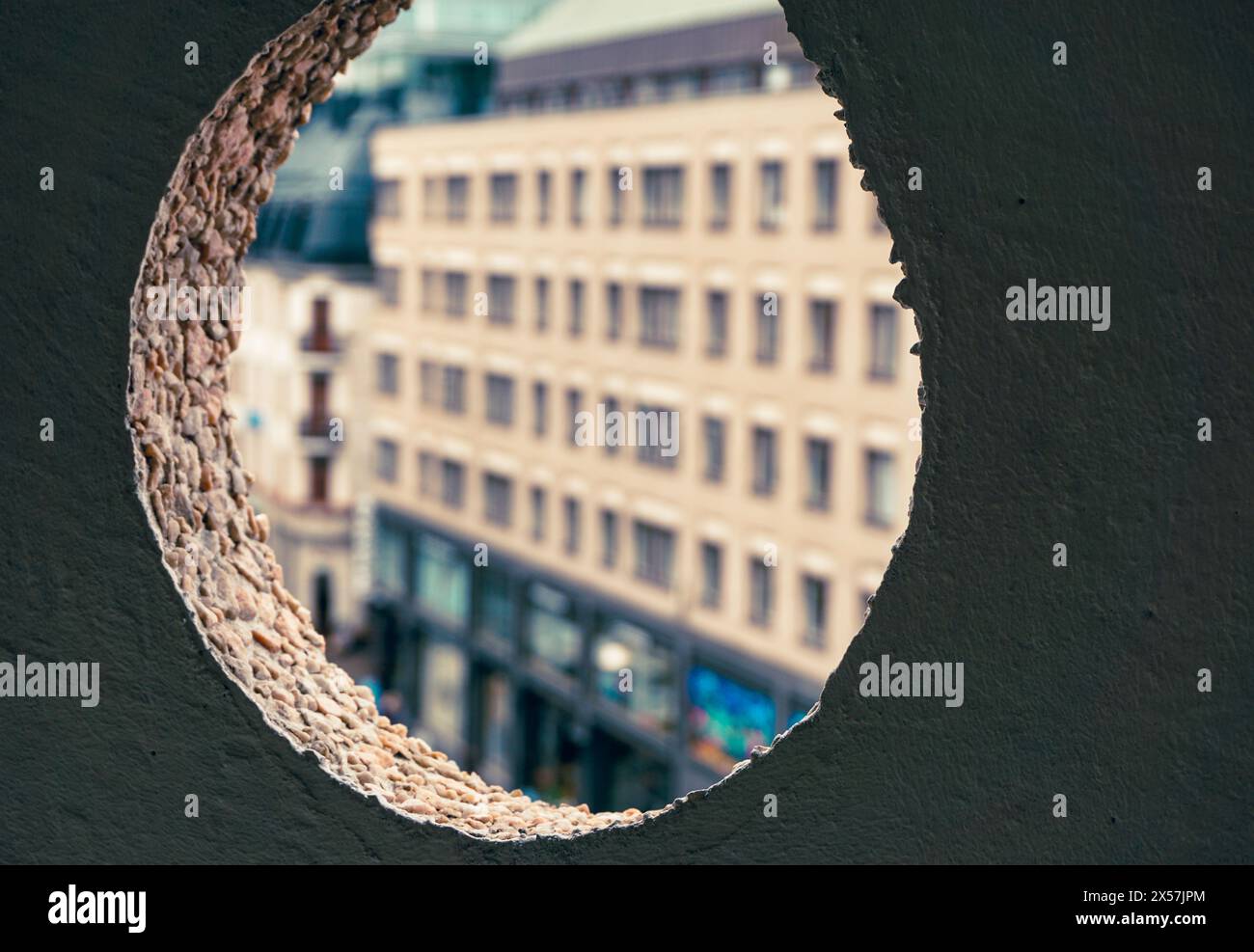 Seen through circle hi-res stock photography and images - Alamy