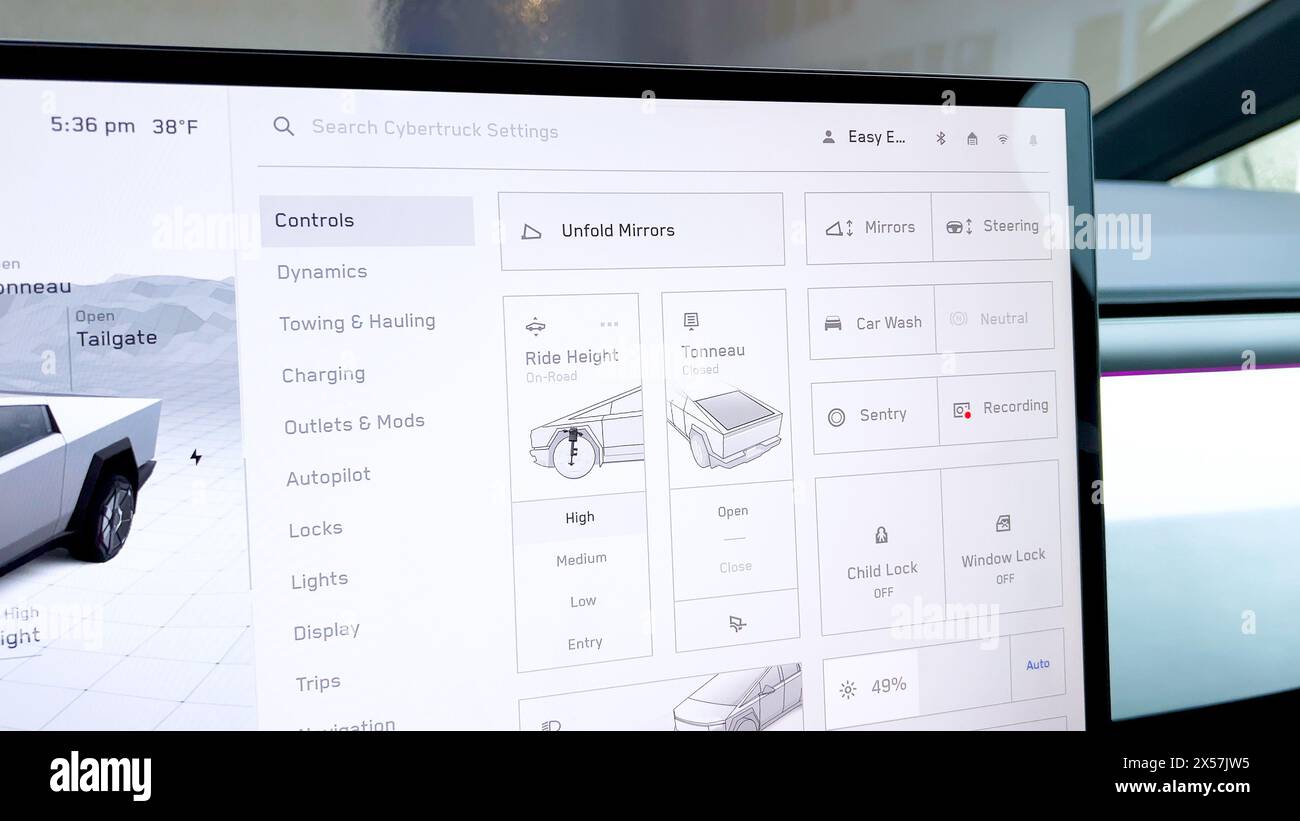 Tesla control panel hi-res stock photography and images - Alamy