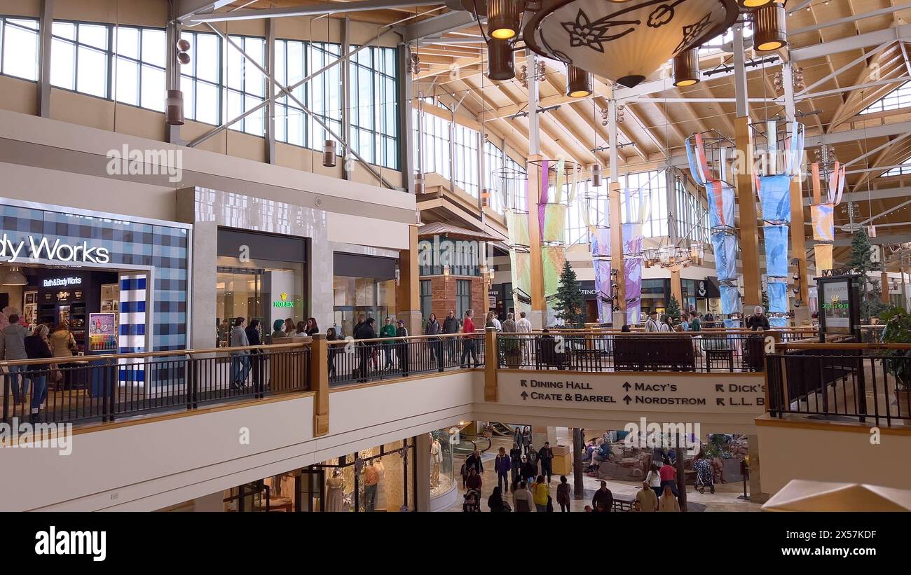 Spacious Interior of Park Meadows Mall with Modern Architectural Design ...
