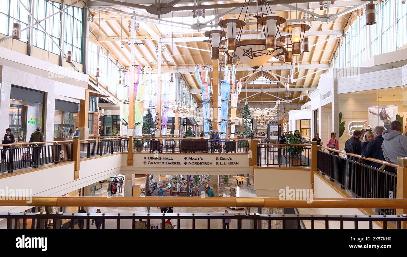 Spacious Interior of Park Meadows Mall with Modern Architectural Design ...