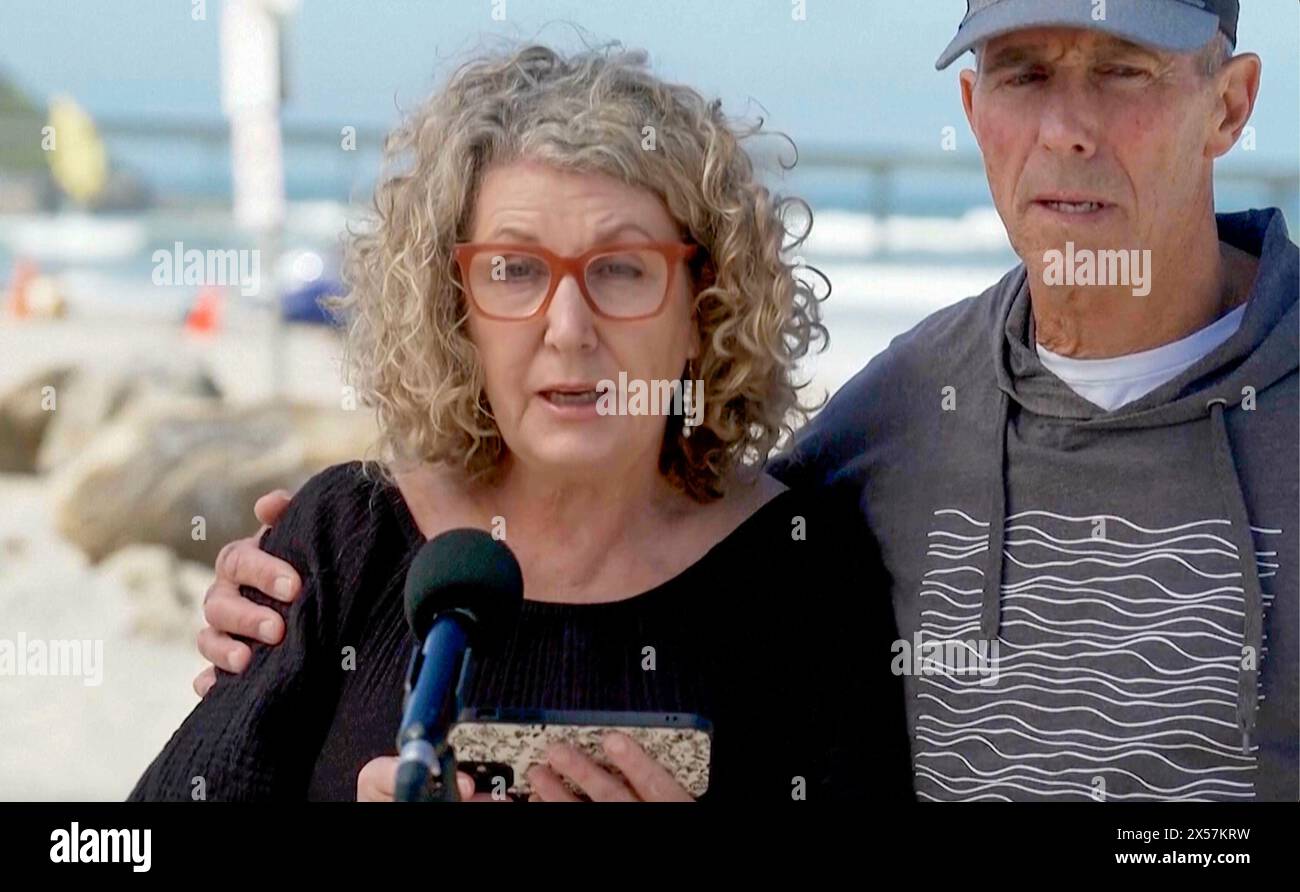 In this image taken from video, Australia's Debra Robinson with her ...