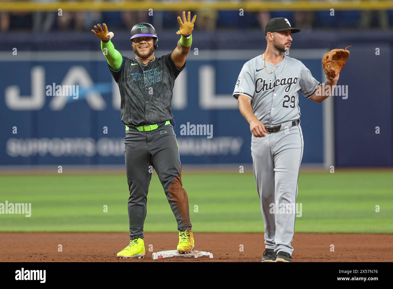 St. Petersburg, FL: Tampa Bay Rays outfielder Harold Ramírez (43 ...