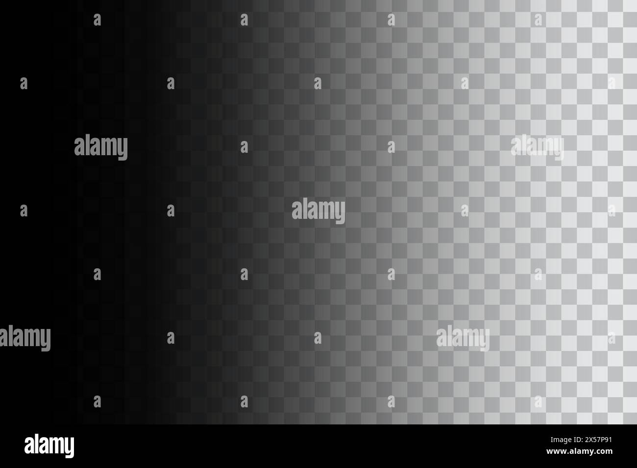Gradient shadow on checkerboard. Vector transition. Dark to light Stock ...