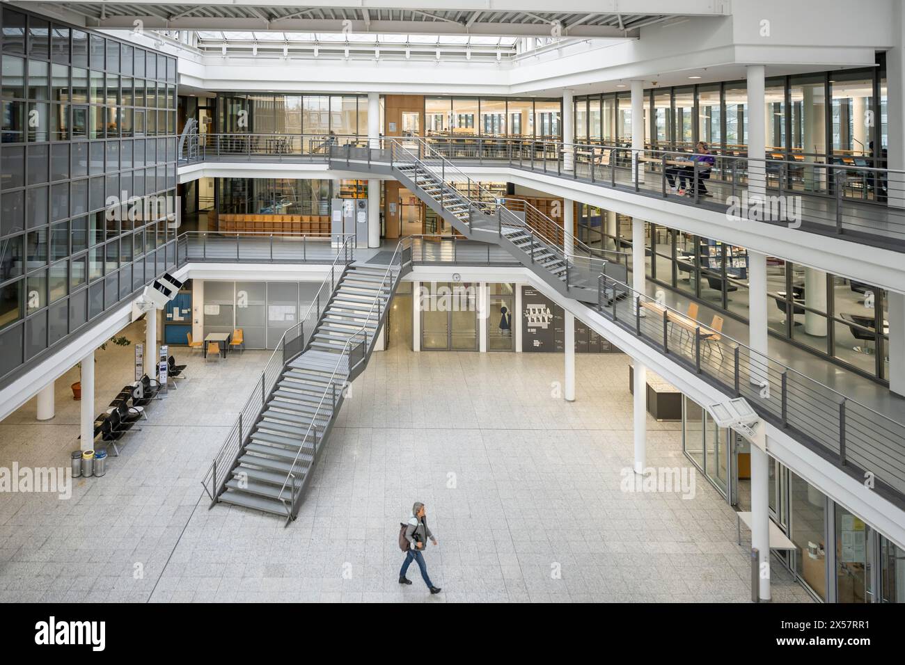 Library of the Department of Mechanical Engineering, interior view ...
