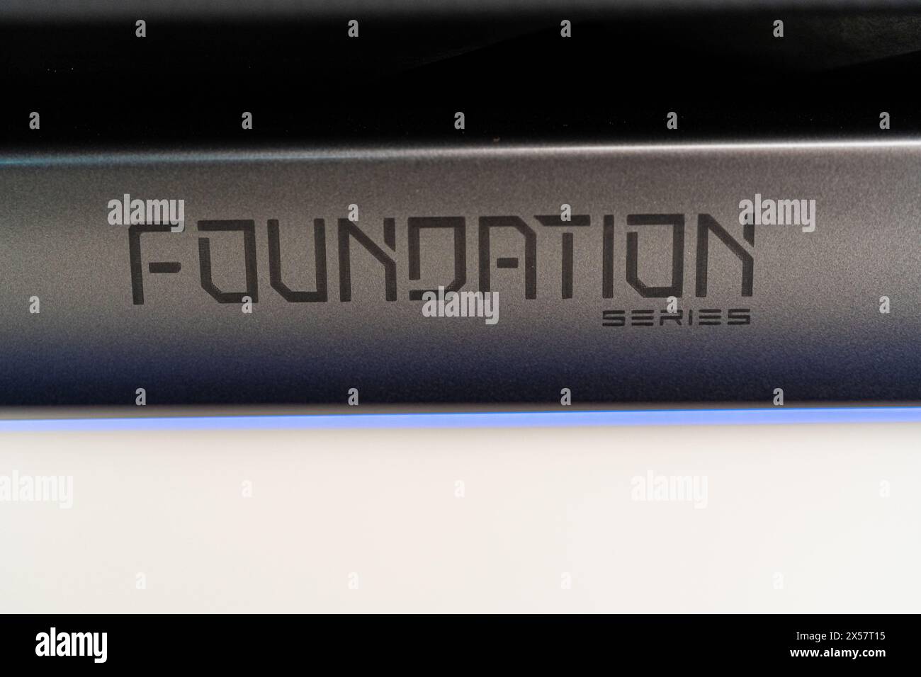Close-Up of the Foundation Series Label on a Tesla Cybertruck Stock ...