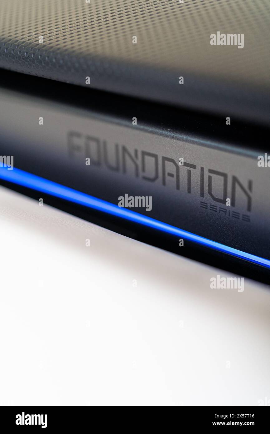 Close-Up of the Foundation Series Label on a Tesla Cybertruck Stock ...