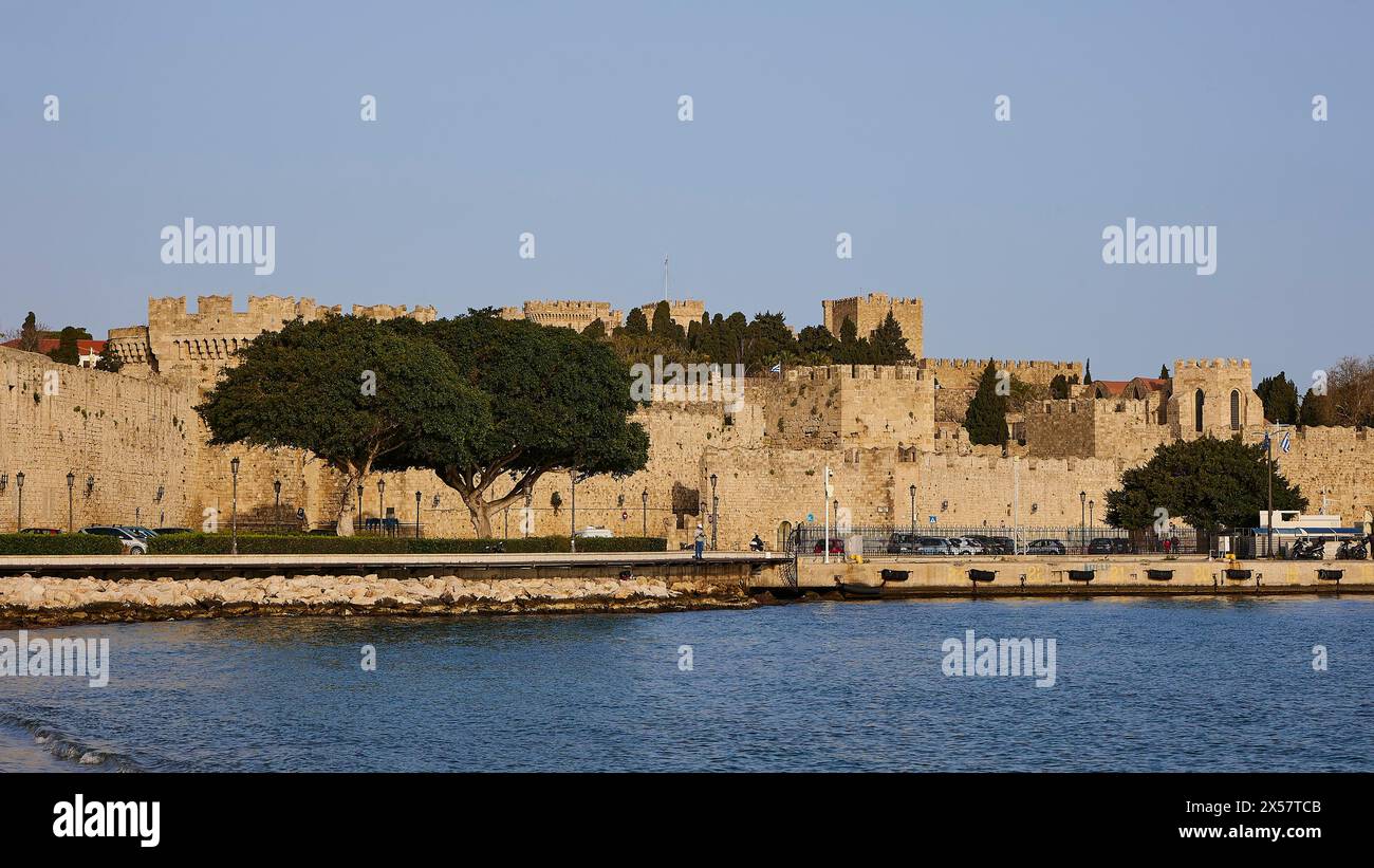 The fortress walls on the coast form a peaceful retreat next to the ...
