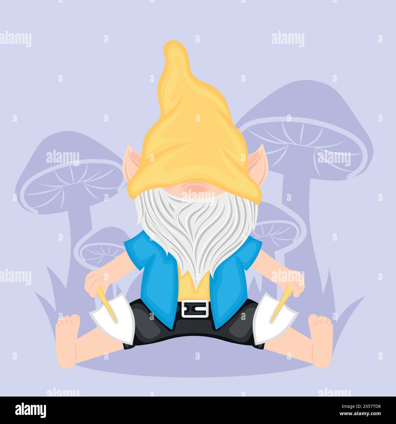Cute garden gnome character cartoon Vector Stock Vector Image & Art - Alamy